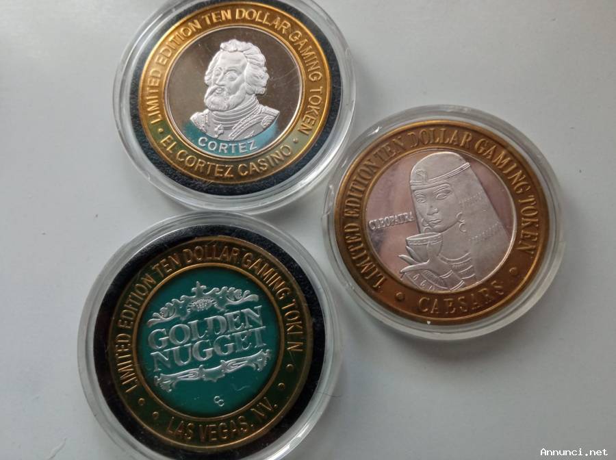 Lot 7 Casino Silver 10 dollars UNITED STATES | Annunci Rosolini