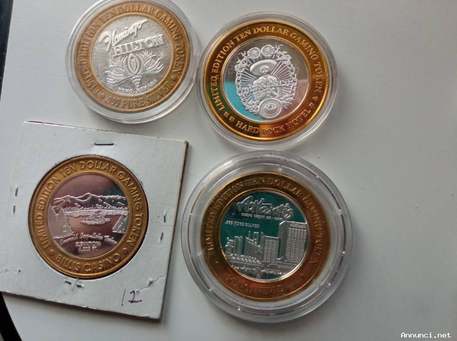 Lot 7 Casino Silver 10 dollars UNITED STATES | Annunci Rosolini