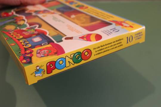 ADICA PONGO SCATOLA 10 COLORI VINTAGE ANNI 90 PLASTILINA CERA PER ...